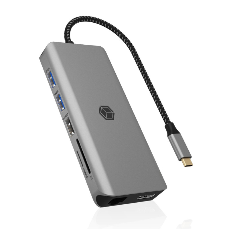 Icybox IB-DK4061-CPD 12v1 USB Type-C priklopna postaja